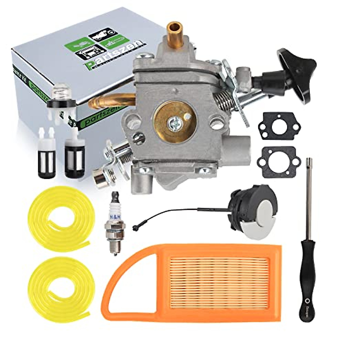 partszen C1Q-S183 Carburetor for Stihl BR500 BR500Z BR550 BR600 Backpack Blower with Spark Plug