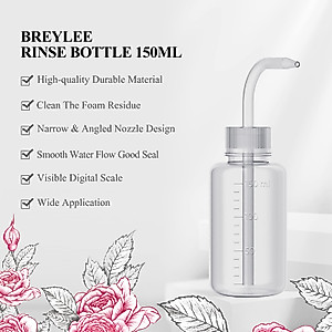 BREYLEE Shampoo for Lash Extensions, 60ml+Rinse Bottle+Brushes, Eyelash Extension Cleanser, Lash Wash Bath, Lash Cleaner, Paraben & Sulfate Free for Salon and Home Use