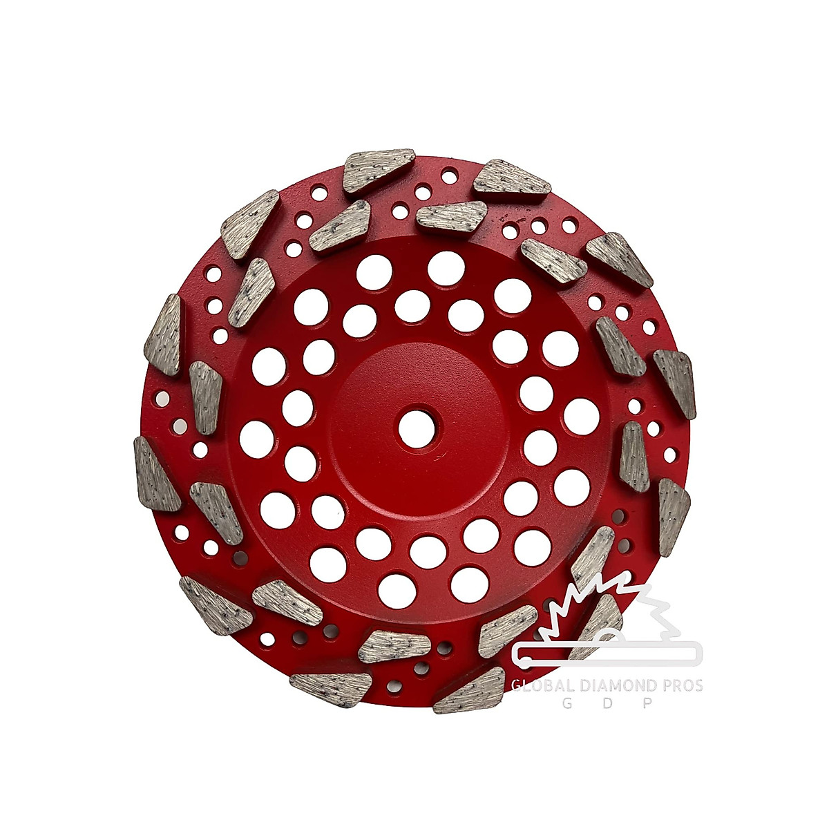 7” Diamond Grinding Cup Wheel for Concrete, Masonry, Epoxy & Paint Removal 5/8-11” Arbor Threaded Grit #18-20