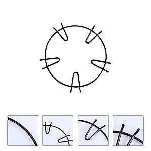 SOLUSTRE 6 Pcs Milk pan stand gas stove pan support gas ring trivet pot stovetop grate rack stove top hob replacement grill grates Kitchen Accessories bracket ring Gas stoves enamel