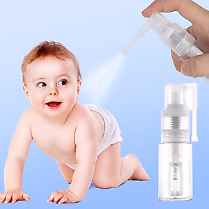 Foyods 2 PCS Glitter Duster Sprayer, 35ML Powder Spray Bottle, Glitter Spray Pump for Craft,Cakes,Cloth, Dry Powder Spray Bottle Empty