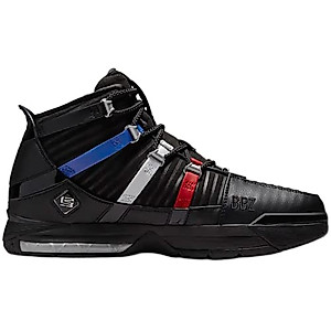 Nike Zoom Lebron III QS Black/Metallic Silver/University 9 D (M)