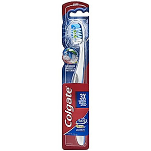 Colgate 360 Total Soft Toothbrush with Tongue and Cheek Cleaner