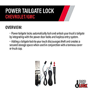 Pop & Lock PL8110 Power Tailgate Lock for Chevy/GMC