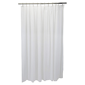 Bath Bliss 2 Pack Sanitized PVC Deluxe Heavy Weight Shower Curtain Liner | 6G | 70" x 72" | Rust Resistant Copper Grommets | Magnetic Hem | Reinforced Mesh Header | White