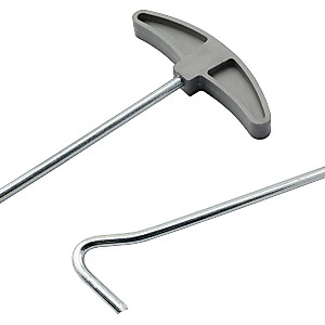 ZRM&E Carbon Steel Tent Ground Nail Puller 165x90mm Tent Peg Ground Hook Extractor Remover for All Kinds of Nails, Garden and Entertainment Facilities