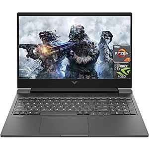HP Victus Gaming Laptop 2023, 16" QHD 240Hz 2K Display, NVIDIA GeForce RTX 4060 Graphics, AMD Ryzen 7-7840HS (Beat i7-13700H), 16GB DDR5 RAM, 1TB SSD, Backlit Keyboard, Windows 11 Home