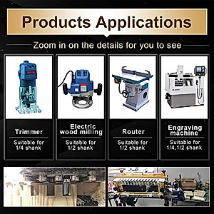 KATUR Rail and Stile Panel Raiser Router Bit Set with Ogee Round Over Raised Panel Cabinet 3Pcs 1/2 Inch Shank Ogee Door Rail and Stile Router Bits Wood Carbide Groove Tongue Milling Tool(1/2" Shank)