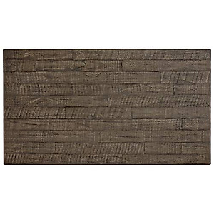 Signature Design by Ashley Havalance Farmhouse Lift Top Coffee Table with Fixed Shelf and 2 Hidden Storage Trays, Gray & White with Weathered Finish