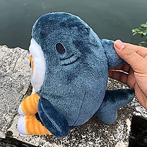 8.1'' Shark Cat Funny Cute Stuffed Animal Doll ，Shark Cat Plush Toy