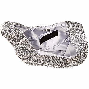 Jessica McClintock Logan Mesh Evening Pouch, Silver