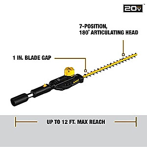 DEWALT 20V MAX* Hedge Trimmer, Tool Only (DCPH820B)