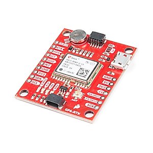 SparkFun GPS-RTK Board - NEO-M8P-2 (Qwiic) High-Accuracy breakout No Soldering Required Breadboardable Contains a Rechargeable backup battery allowing a Warm-start decreasing time-to-first-fix