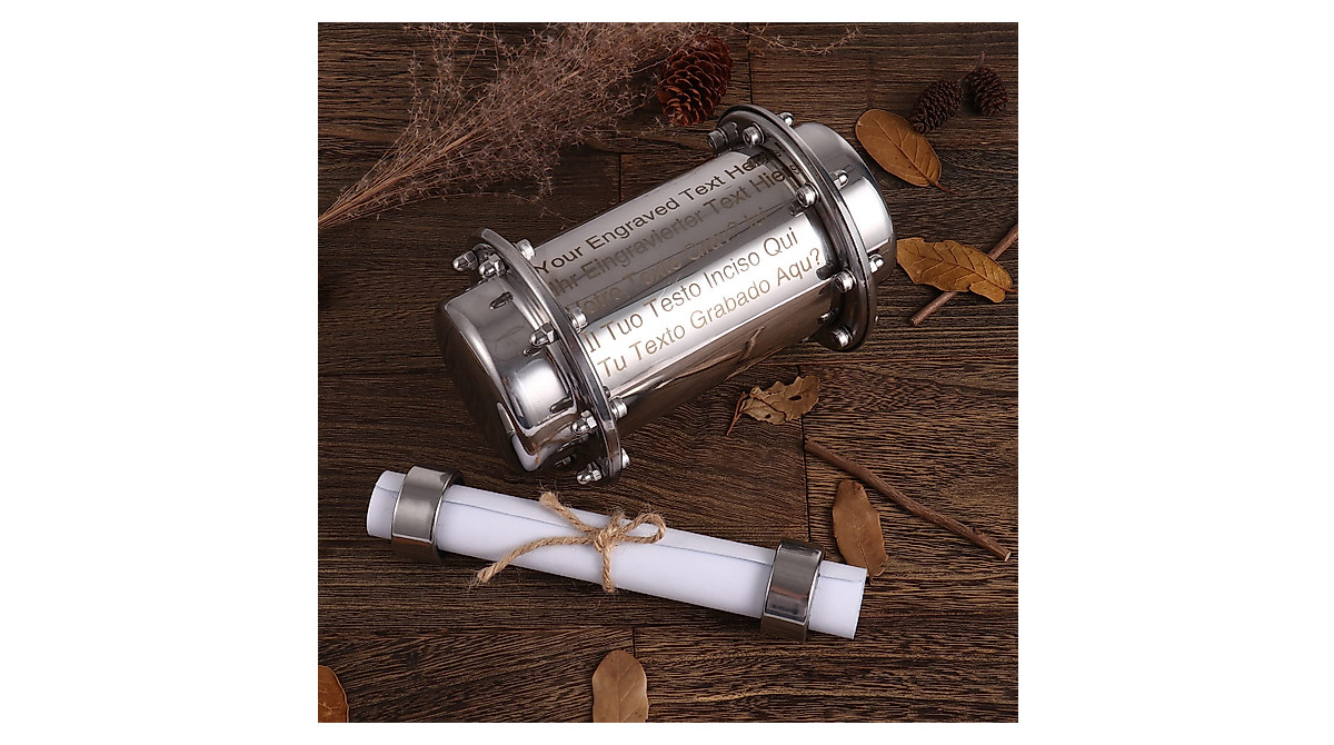 Personalized Engraved Time Capsule - Custom Waterproof