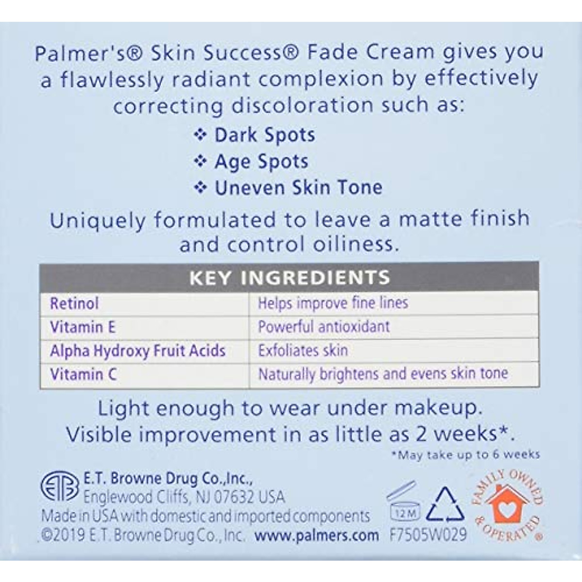 Palmer's Skin Success Anti-Dark Spot Fade Cream - Oily Skin, 2.7 Ounce