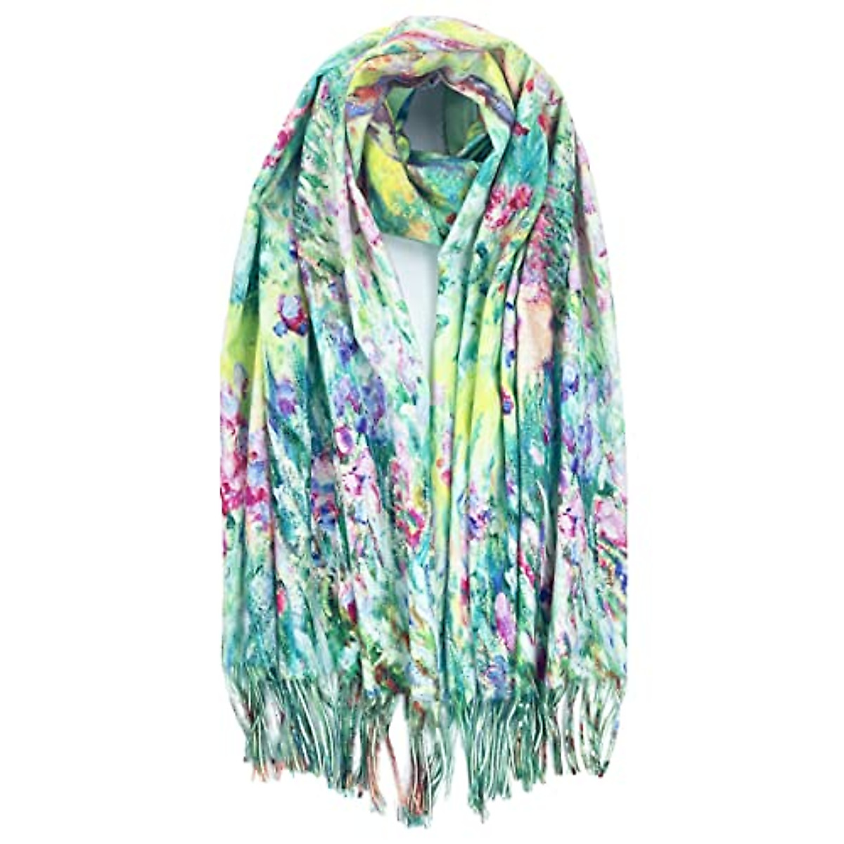 VIUJUH Pashmina Soft Cashmere Feel Scarf for Women Elegant Large Winter Warm Scarves,Van Gogh Gifts Art Printed Shawl Wraps