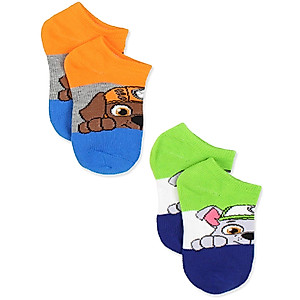 Nick Jr. Boys Girls 6 pack Socks (4-6 (Shoe: 7-10), Paw Patrol Multi)