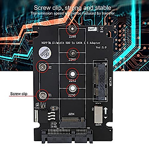 Yoidesu 2 in 1 SSD Adapter Card, MSATA M.2 to SATA Interface Hard Drive Expansion Board Support mSATA Interface/M.2 2230/2240/2260/2280 SSD Adapter with Switch