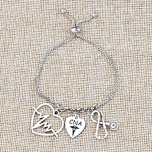 Lywjyb Birdgot CNA Bracelet CNA Certified Nursing Assistant Gift Graduation Gift for CNA Nurse (cna br card)