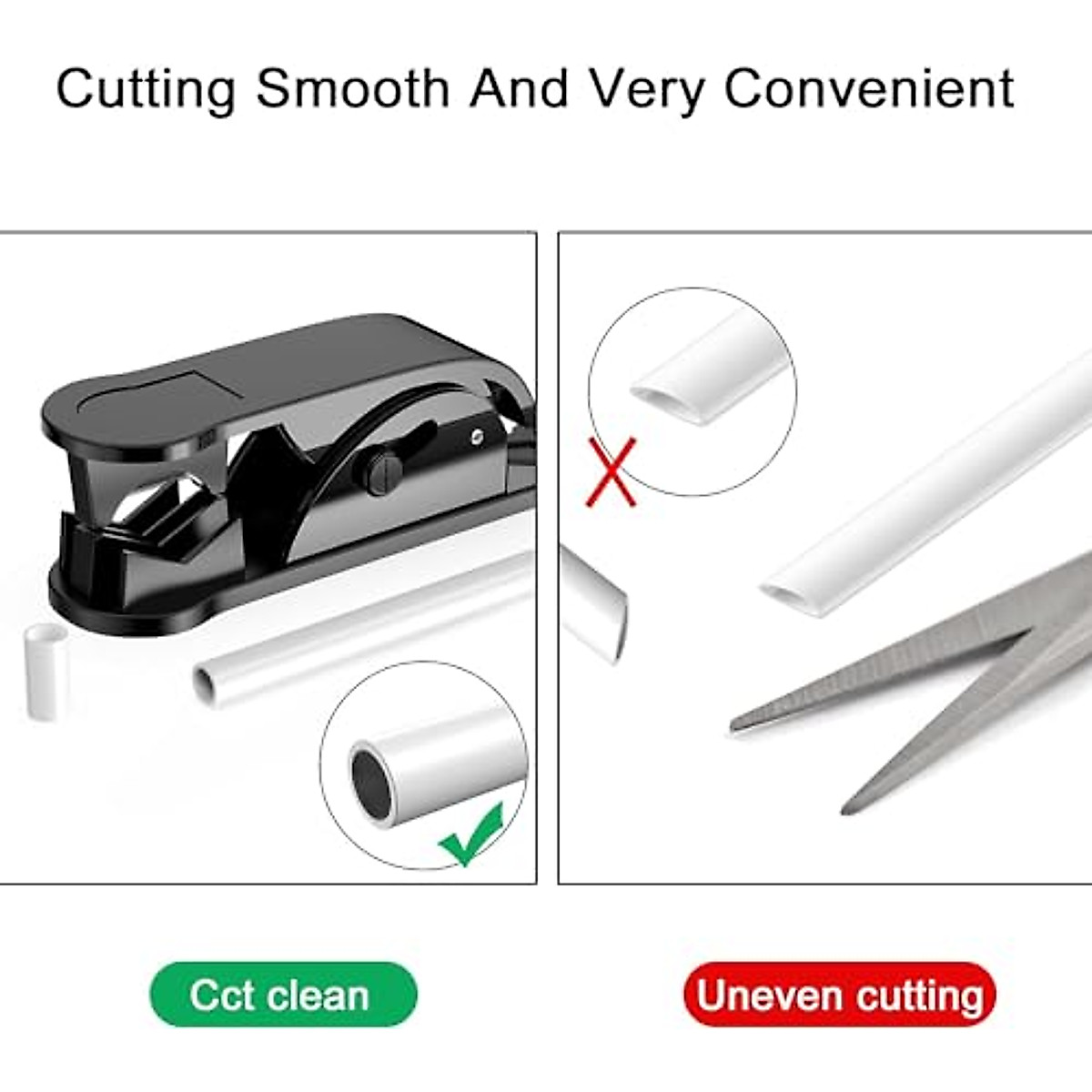 Malida Pipe Tube Hose Cutter Scissors tool,Cuts 1/4" 3/8" 1/2" PVC Nylon PU for Water filters Reverse Osmosis System.