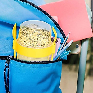 Fairway Finds 4 Pack of 22 oz Yogurt Parfait Cups With Lids Reusable Crunch Cup Portable Cereal Cup Meal Planning Containers Milk Granola Yoghurt Carrying Container Cereal on the go Lids and Spoons