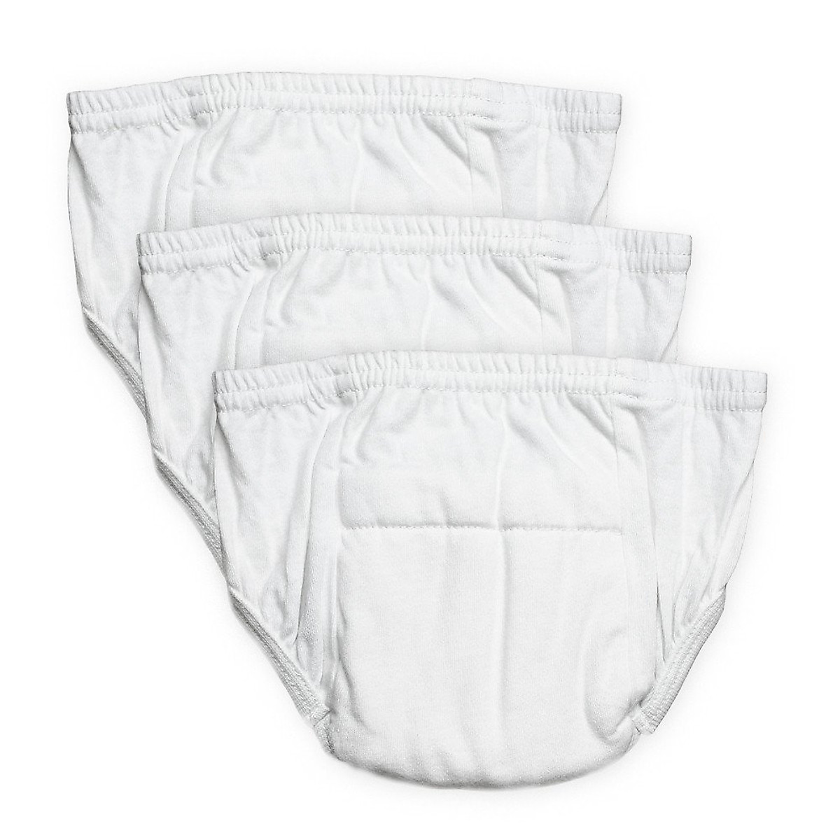 Tiny Trainers ORIGINAL - small cotton training pants, 3-pack (12 Months, Natural Undyed)