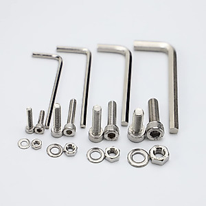 AETTLM6 M5 M4 M3 Nuts and Bolts Assortment Kit (660PCS)