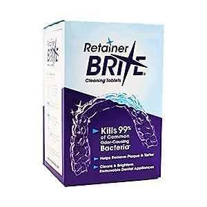 Retainer Brite Tablets for Cleaner Retainers and Dental Appliances - 96 Count
