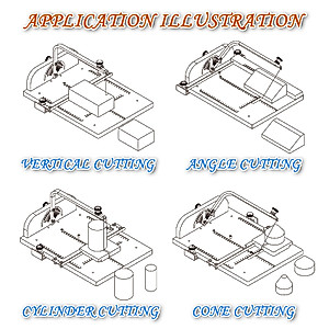 DOMINOX Foam Cutter Hot Wire Cutter Electric Tabletop Hot Wire Foam Cutter Working Table Tool Foam Cutting Machine Styrofoam Cutter for Cutting Foam, Model, Sculpting and Prototype