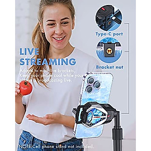 ACEDAYS Phone Cooler, Phone Cooling Fan with Semi-Conductor Cooling Chip, Universal Cellphone Radiator for Tiktok Live Streaming, Outdoor Vlog, Mobile Gaming.
