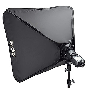 Godox Softbox 24"x24" with S2 S-Type Speedlite Bracket, Bowens Mount Soft Box Kit for Godox V1 AD400Pro AD200Pro AD200 V860II TT685II TT600 TT350