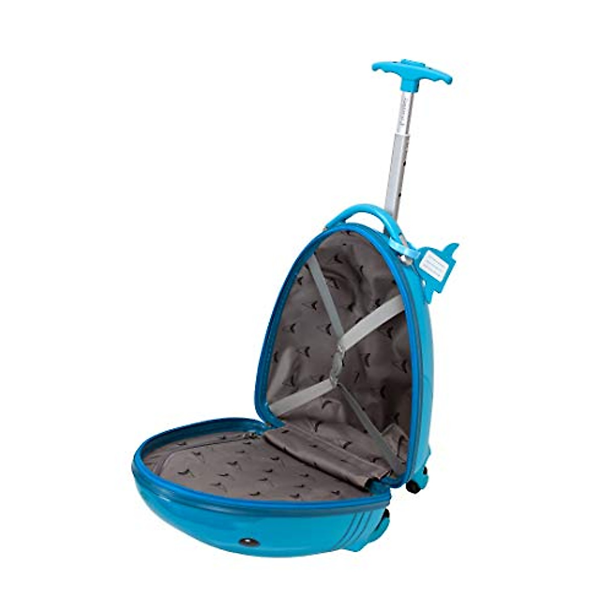 Rockland Jr. Kids' My First Hardside Spinner Luggage,Telescoping Handles, Shark, Carry-On 19-Inch