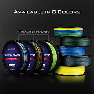 KastKing Superpower Braided Fishing Line,Low-Vis Gray,30 LB,327 Yds