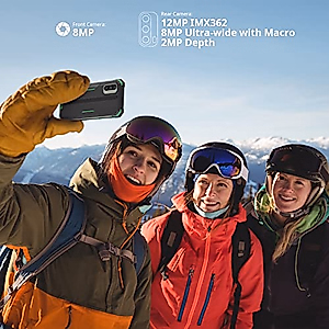 Blackview Rugged Smartphone Unlocked, BV7100 Cellphone(2023New), Android 12, 10GB+128GB/1TB Expand, 33W Fast Charge 13000mAh Battery,Waterproof Unlocked Cell Phone, NFC, Glove Mode,Fingerprint Unlock