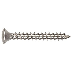 Hillman 1535 6 x 3/4 in. Stainless Steel Oval Head Slotted Sheet Metal Screw 30-Pack