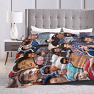 Adam Sandler Poster Throw Blanket Aesthetic Home Decor for Living Room Bedroom Birthday Gifts for Women Men Kids Hug Sleep Blankets Size 60"X50"