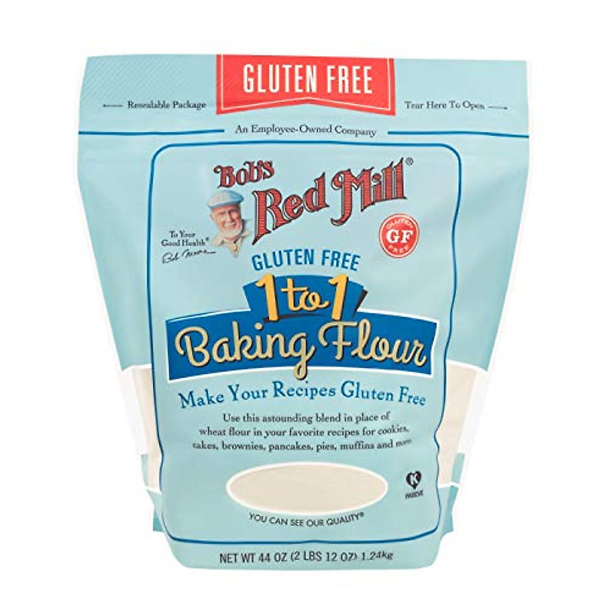 Bobs Red Mill, 1 To 1 Gluten Free Baking Flour, 44 Ounce