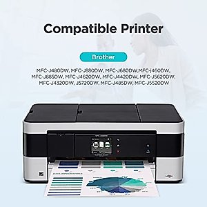 LC203XL 10 Combo Pack Ink Cartridges Compatible with Brother LC203 XL High Yield Cartridges to use with MFC-J480DW MFC-J880DW MFC-J4420DW MFC-J680DW MFC-J885DW (4 Black, 2 Cyan, 2 Magenta, 2 Yellow)