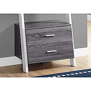 Monarch Specialties I Bookcase, Grey/White