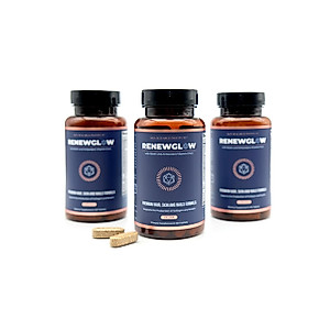 Renewglow Hair Supplement, Proven to Promote Healthy Hair Growth Supports Thicker, Fuller Hair and Healthier Skin, Ages 35 and Up