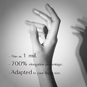 Sappho from lesbos Natural Force Fingersex Condoms with Increased Hydrating Hyaluronic Acid Lubricant, Thin Lubricated Latex Finger Cots for STI Protection, Natural Fragrance - 6 Count