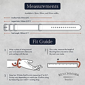 Benchmark 18mm Army Green Nylon Watch Band - One Piece Waterproof Ballistic Nylon - Slip Through Military Style Zulu Watch Strap for Men & Women