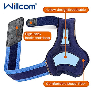 Willcom Ventilated Thumb Brace for Arthritis Pain Relief, Without Limiting Hand Function, Spica Splint for Tendonitis, Trigger Finger for Men Women(S)