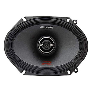Alpine R-Series 6 x 8 Inch 300 Watt Component 2-Way Car Speakers, Pair R-S68