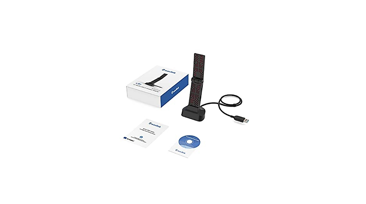Wavlink WiFi6 USB Adapter AX1800 - Fast, Secure Wireless for PC