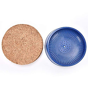 tuhanying-us 12 PCS Plastic Bird Nest-Bird Nesting Bowls Pigeon Nest Bowl Breeding Hatching Nest Pigeon Hatching Egg Nest with Grass Mat for Pigeons Quails