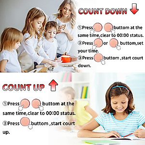 Classroom Timers for Teachers Kids Large Magnetic Digital Timer 2 Pack