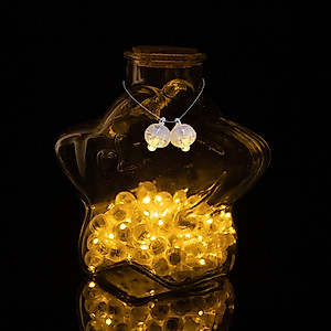 Aogist 100pcs Orange Flash Balloon Light with Loop for Hanging,Mini Ball Lights Led Drinks Lights Round Tiny Light for Paper Lanterns Balloons Birthday Party Event Wedding Decoration