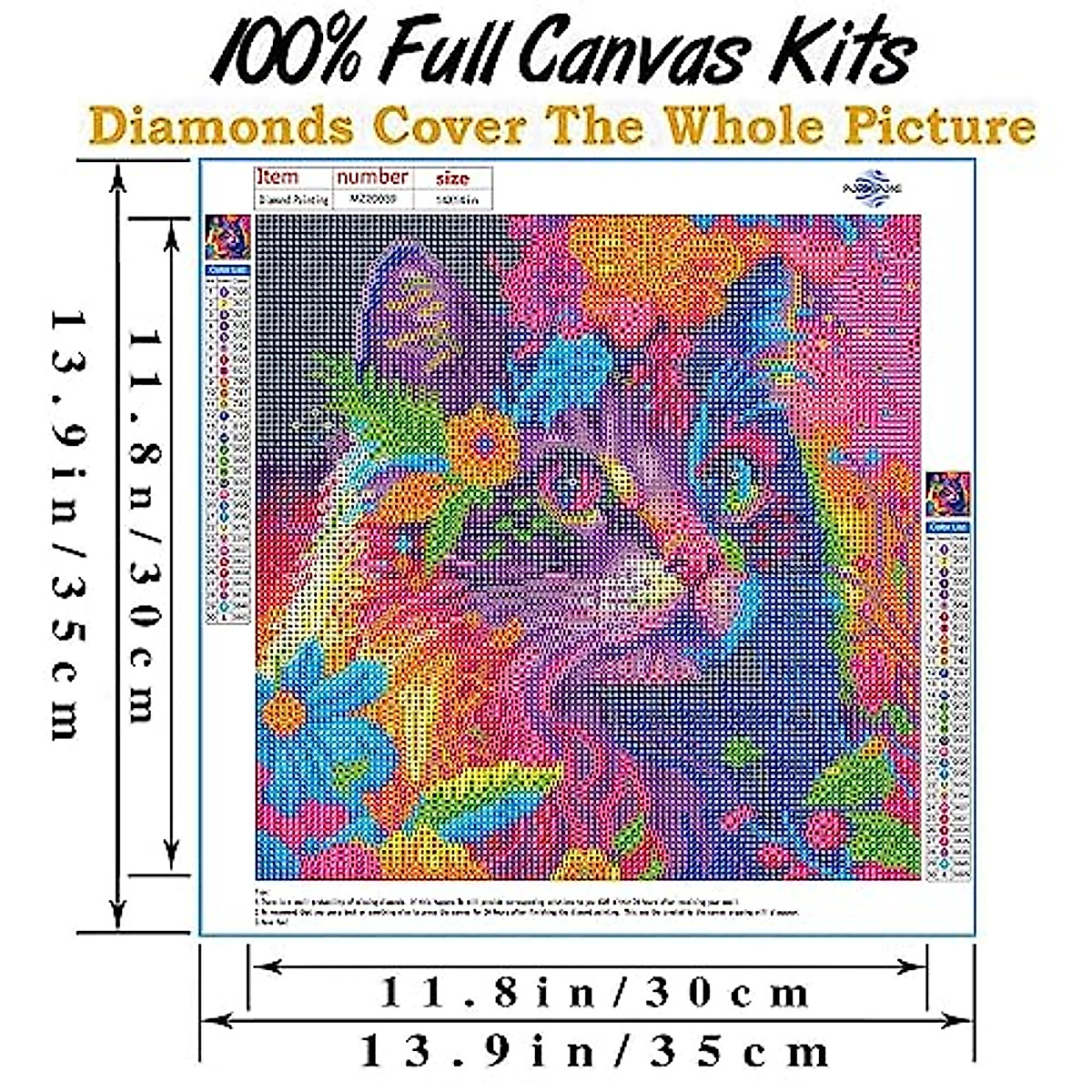 Pormipone Diamond Painting Kit for Adults,Diamond Art Kits,5D Diamond Painting Kit Full Drill Round for Wall Decor,Gift(12x16)