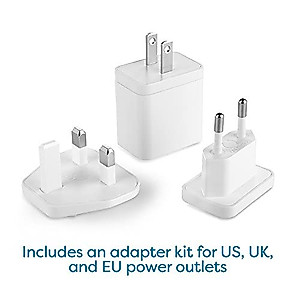 LectroFan High Fidelity White Noise Machine with International Power Adaptors for the US, UK and EU - Global Power Edition